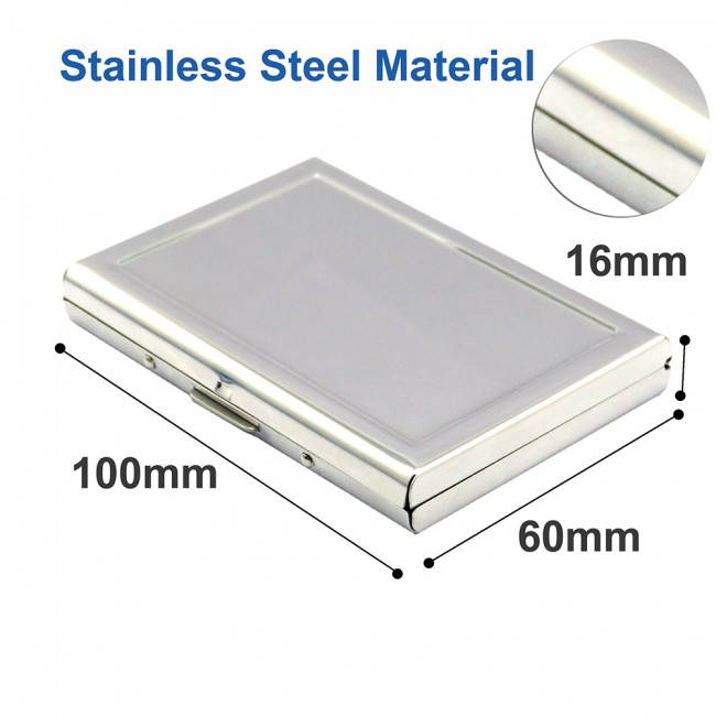 Wholesale RFID SECURE STAINLESS STEEL CARD HOLDER FOR MEN & WOMEN