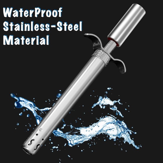NISUN 2 Pack Easy Grip Waterproof Stainless Steel Gas Lighter Regular ...