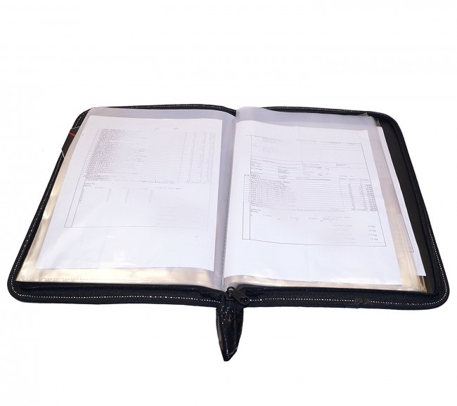 Storite Leather File and Folder for Document A4 Size with 40 ...