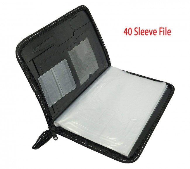 Storite Leather File and Folder for Document A4 Size with 40 ...
