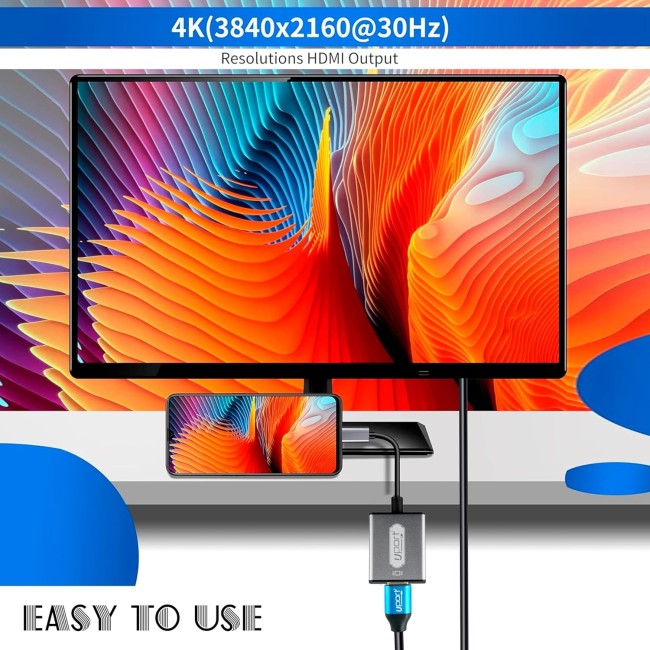UPORT USB C to HDMI Adapter, 4K Type-C Port Hdmi Adapter, Compatible ...
