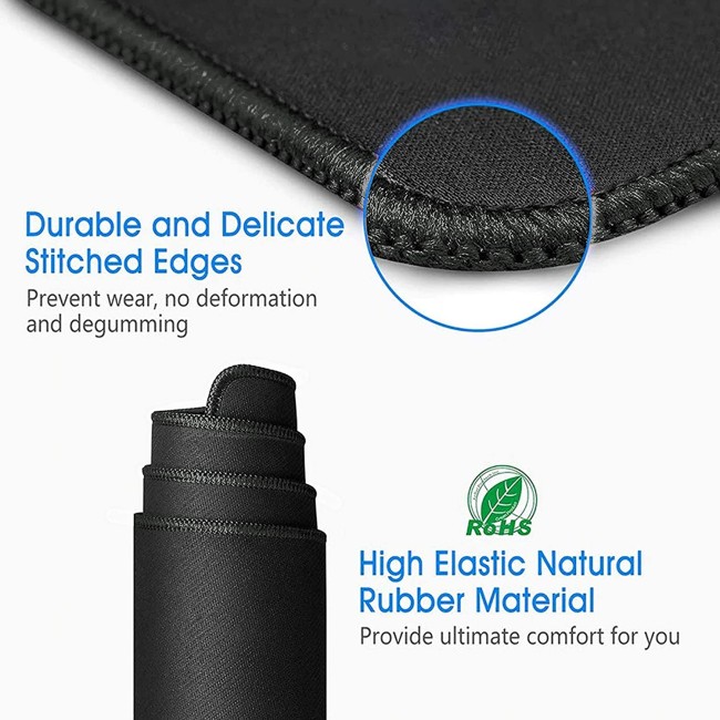 10 Pack Mouse Pad with Stitched Edges Mousepads Bulk Non-Slip Rubber ...