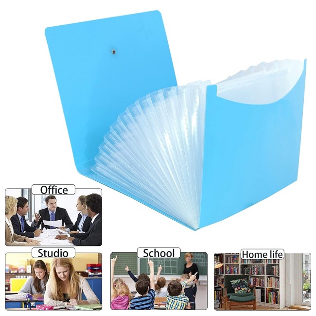DAHSHA 13 Pockets Expanding File Folder Letter A4 (Fits A4 Paper) Paper ...
