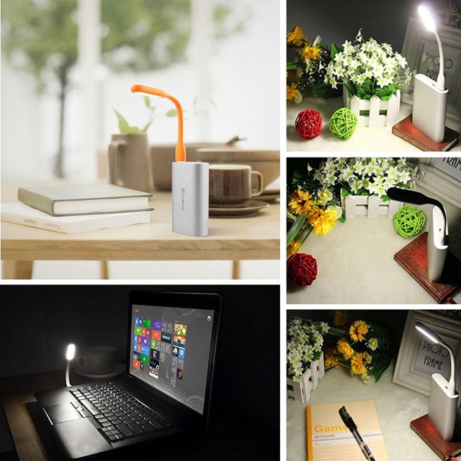 RiaTech 5 Pack Mini USB LED Light Adjust Angle Portable Flexible Led ...