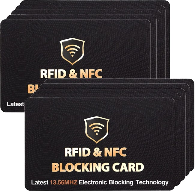 SAITECH IT 10 Pack RFID Blocking Card, One Card Protects Entire Wallet ...