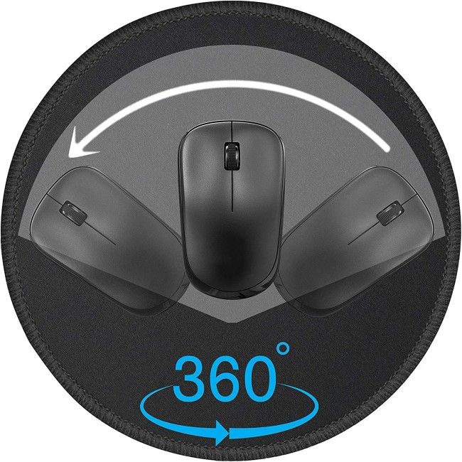 10 Pack Round Mouse Pad with Stitched Edges Mousepads Bulk Non-Slip ...