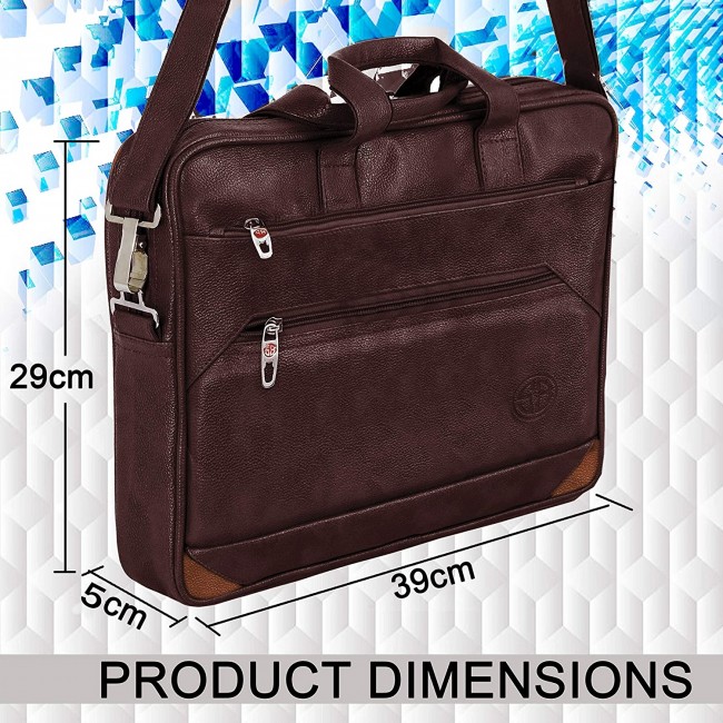 Storite PU Leather 14 Inch Laptop Shoulder Messenger Sling Office ...